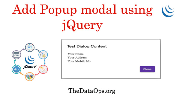 How To Add Jquery Modal Popup In Laravel PHP DataOps Blog