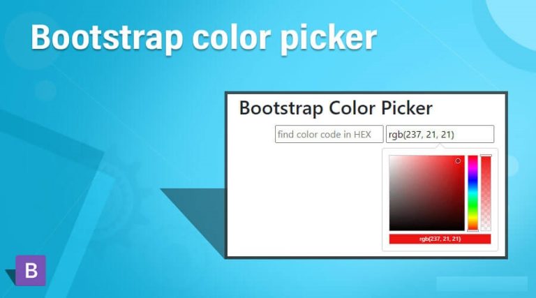 Bootstrap Colorpicker With Example Code Dataops Redefined