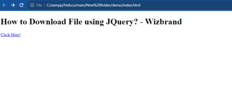 How to Download File using JQuery with Example - DataOps Redefined!!!