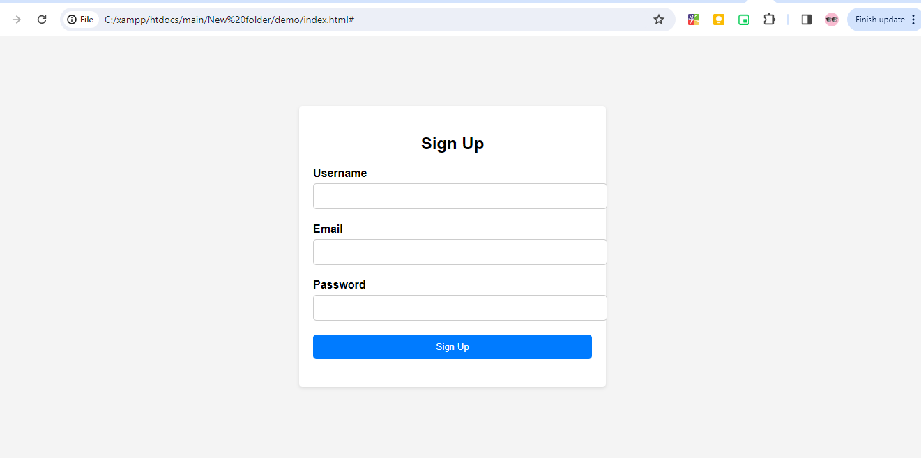 How To Make a Basic Sign-Up Page in HTML - DataOps Redefined!!!
